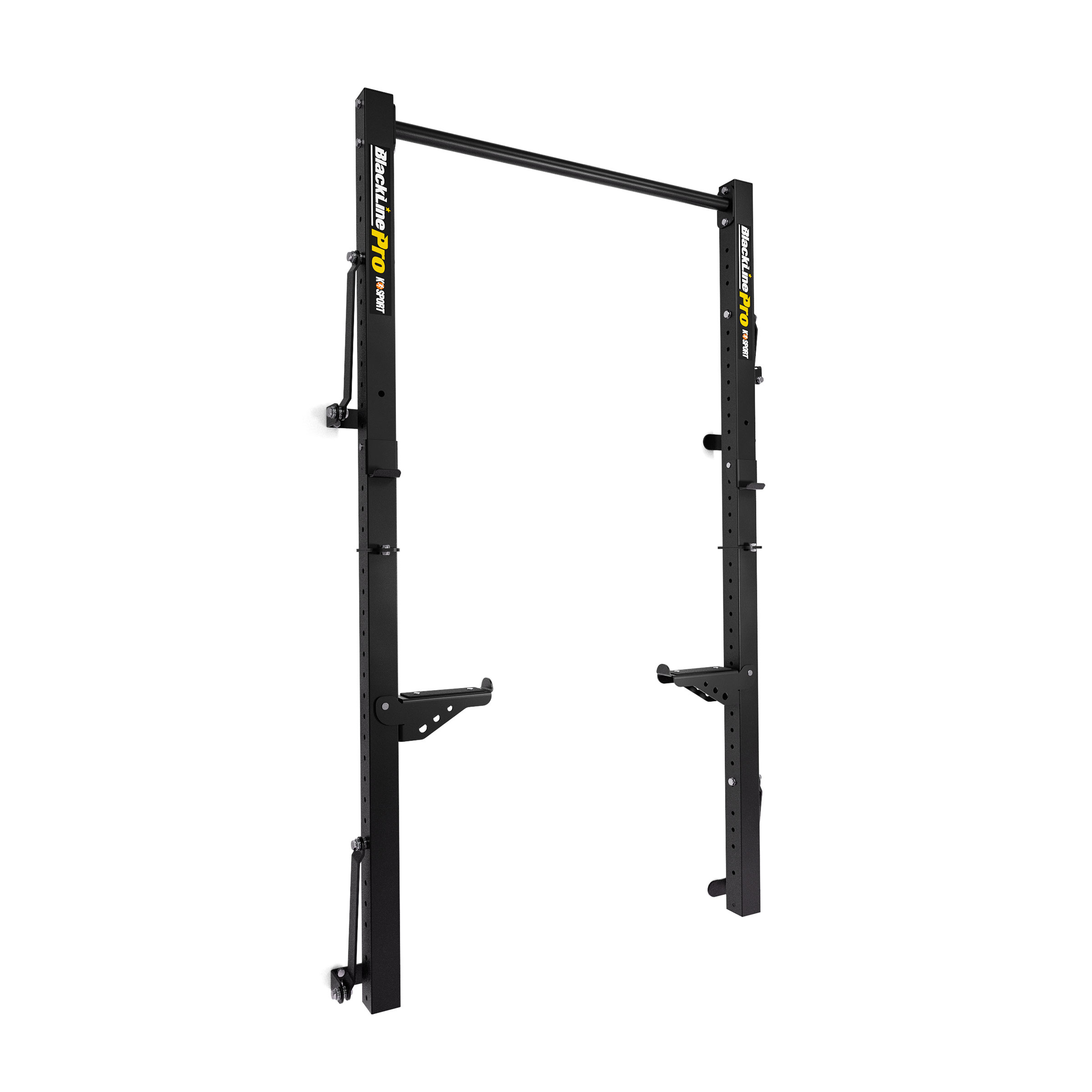 SKŁADANY RACK STOJAKI TRENINGOWE Do ściany WYCISKANIE Pod sztangę ...